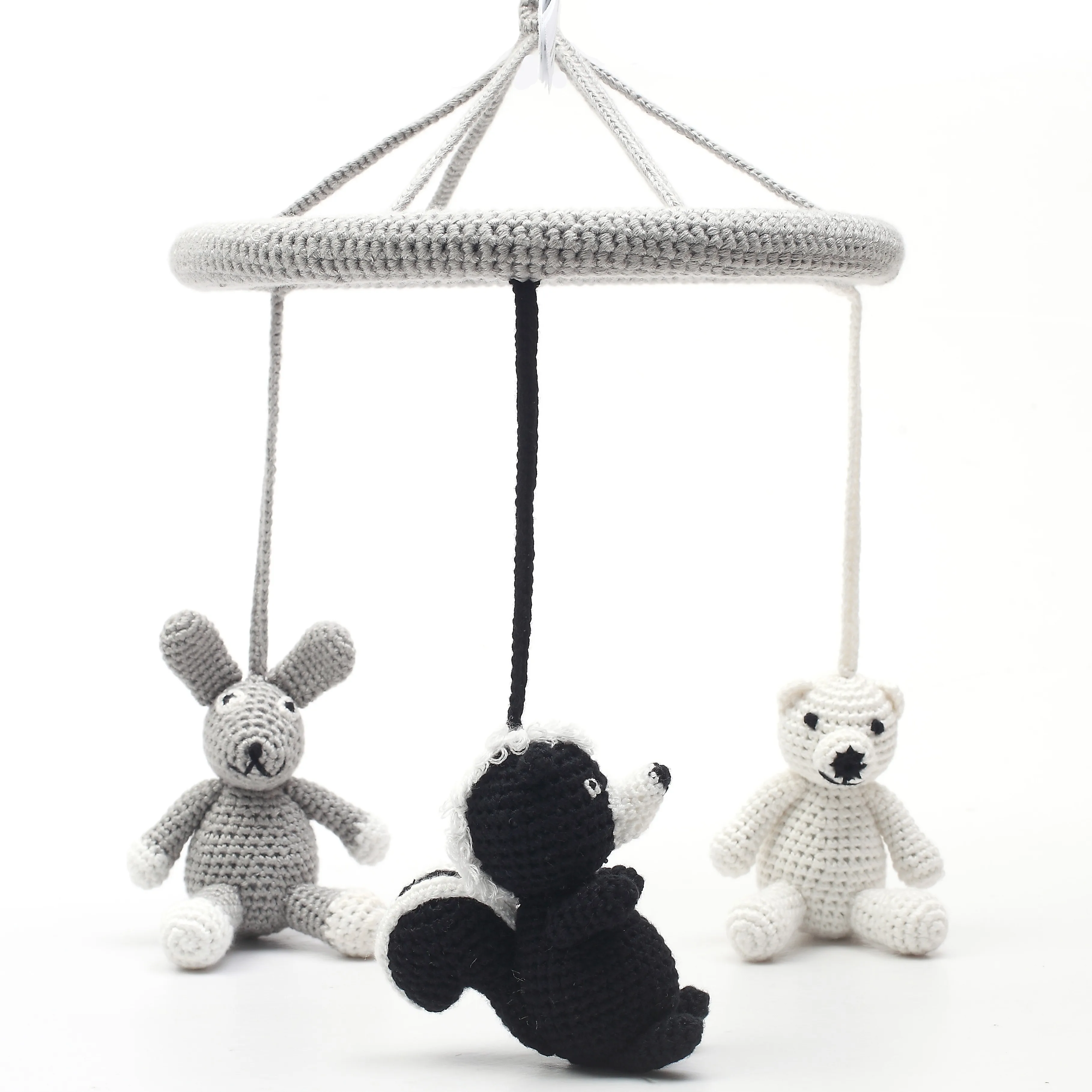 Lovely Crochet Baby Mobile With Cute Crochet Animal Toys Amigurumi ...