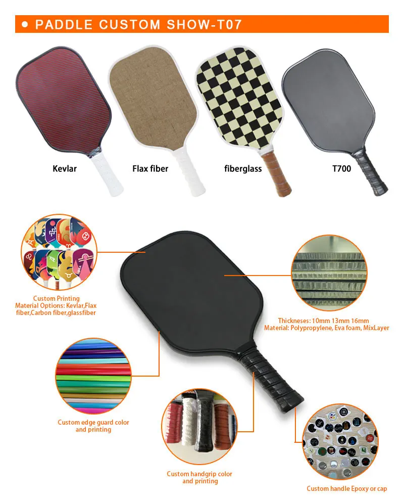 Customized Carbon Fiber Pickleball Paddles - Power & Precision