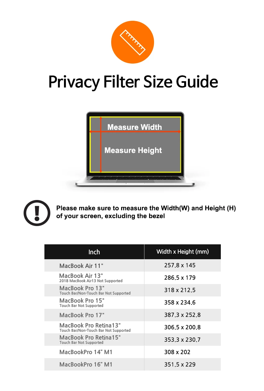 Sview Privacy Filter - Anti-Spy, Anti-Blue Light Protection