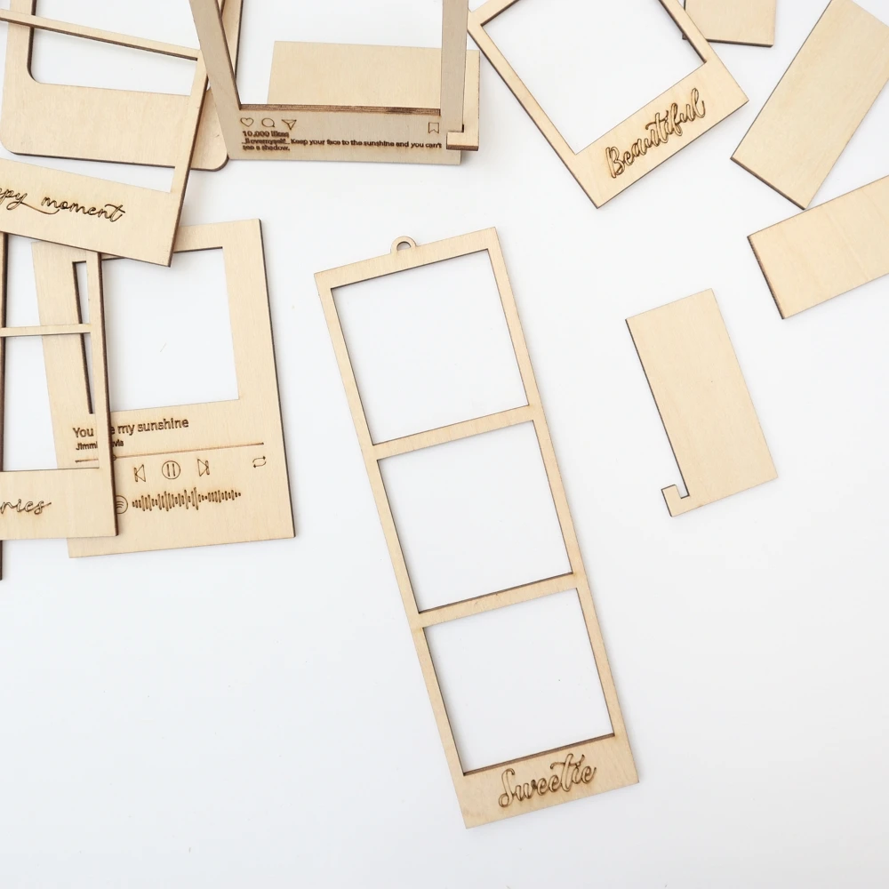 Delarchi FE01 Classic Double-Sided Creative Vintage Wooden Photo Frames ...