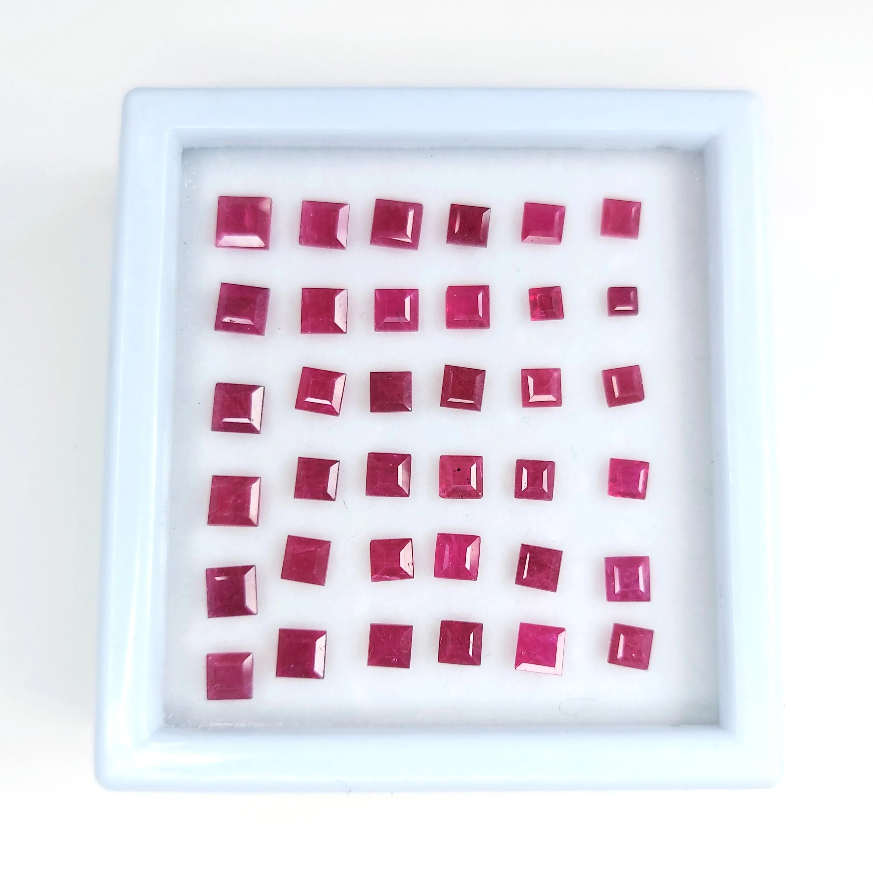 Natural Ruby Square Cut 2-3mm Size Best For Bracelet And Necklace ...