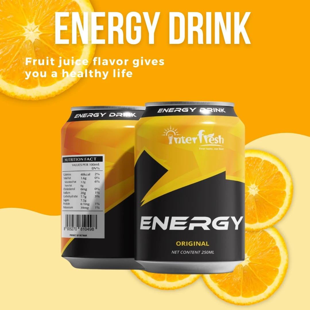 250ml Energy Drink Original Flavor Best Factory Price Private Label ...
