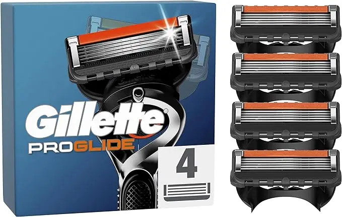 Gillette Proglide Men Razor Blade Refills,4 Count,With 5 Anti-friction ...