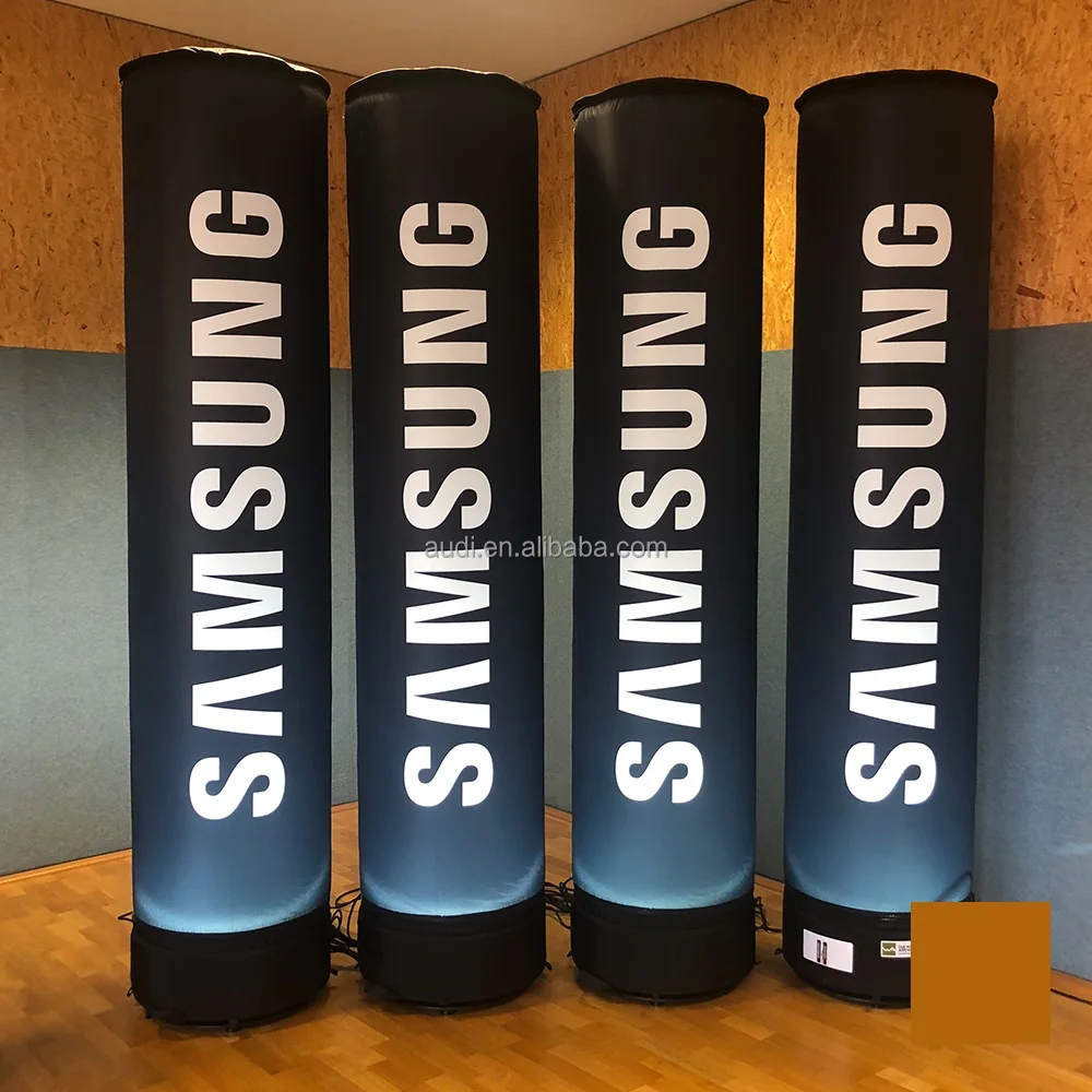 Advertising Led Inflatable Promotional Pillar Decoration Rotating ...