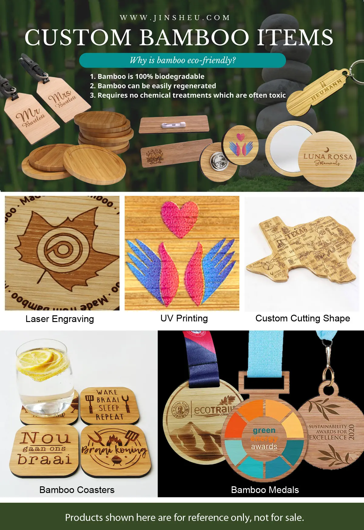 Wholesale Eco-friendly Promotional Gifts Custom logo Bamboo Keychain ...
