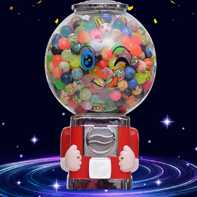 Mini Coin Operated Toy Capsule Ball Machine Candy Toy Doll Vending ...