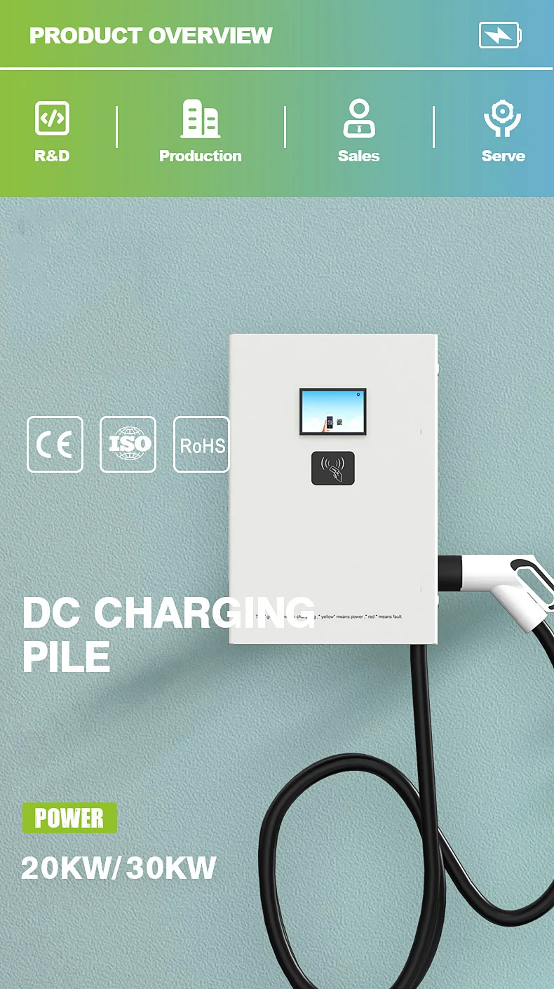 Ccs2 30kw Ev Charger Dc Charger Electric Car Charging Station Three Phase Charge Ocpp - Buy Ccs2 ...