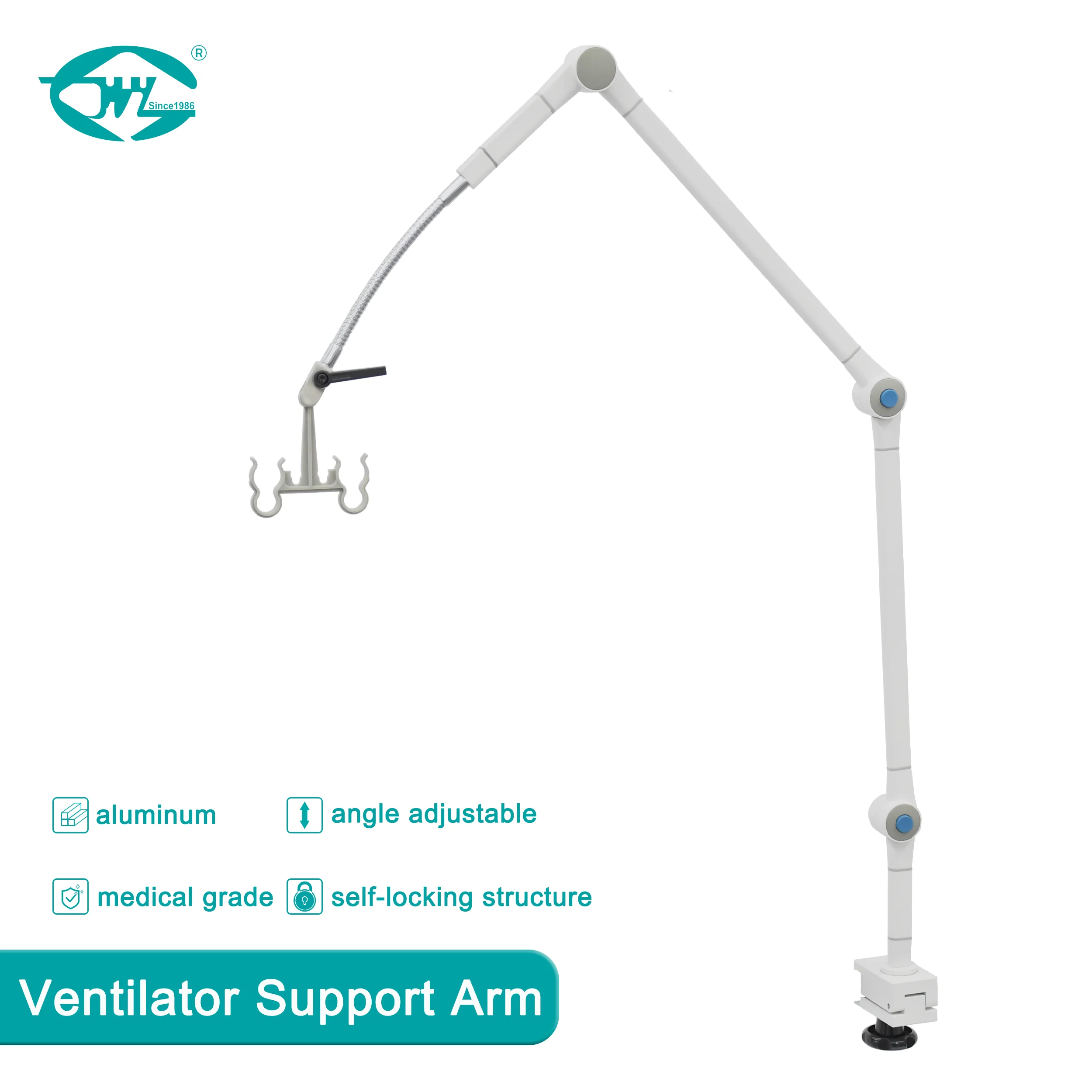Weiye Medical Articulating Arm for Ventilators and Anesthesia Machine ...