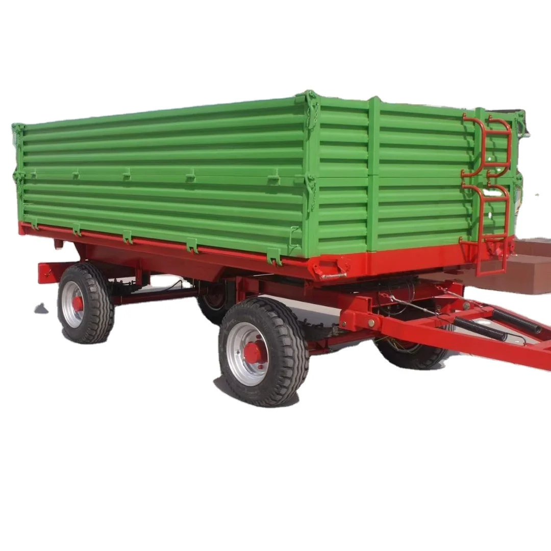 Used Supplier Of Single Axle Farm Trailer Farm Tipping Trailer For ...