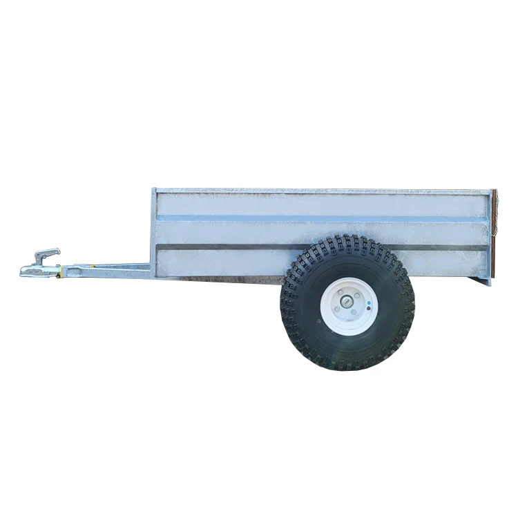 Heavy Duty Steel ATV Dump Trailer Tow Behind Dump Cart Garden Trailer ...