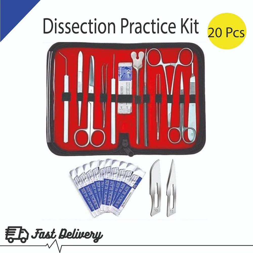 Surgery Anatomy Dissecting Tools Kit Stainless Steel Biology Students ...