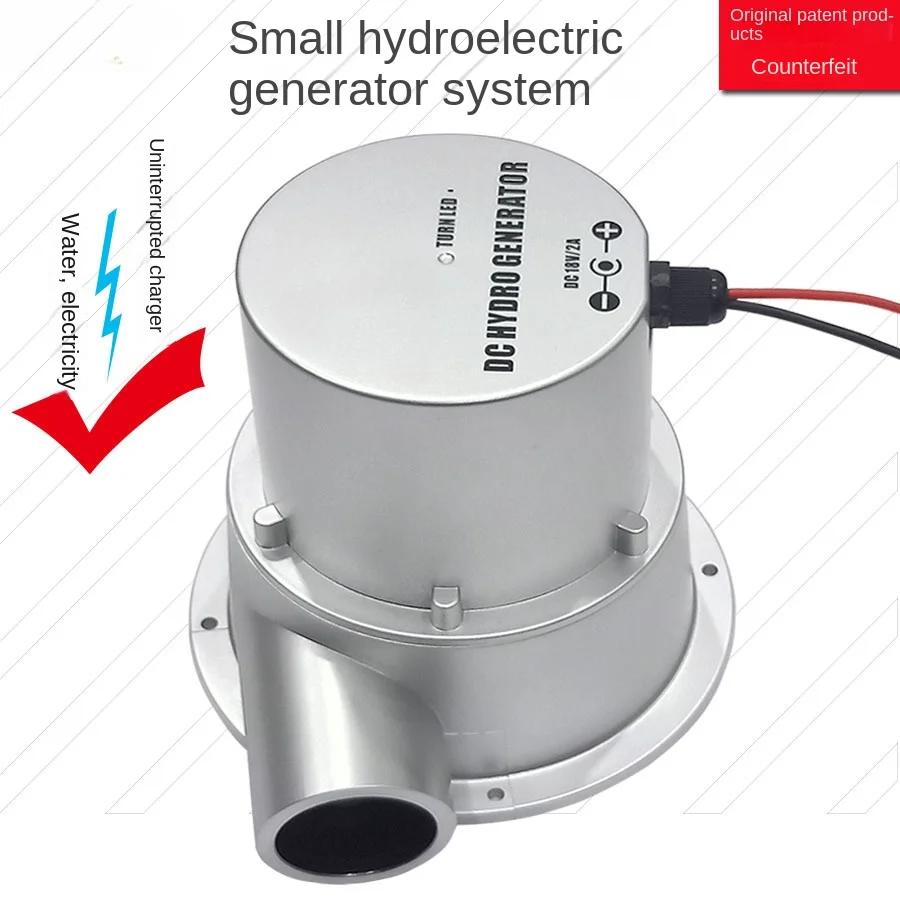 Hydroelectric Generator - 2A DC Water Power for Backyard