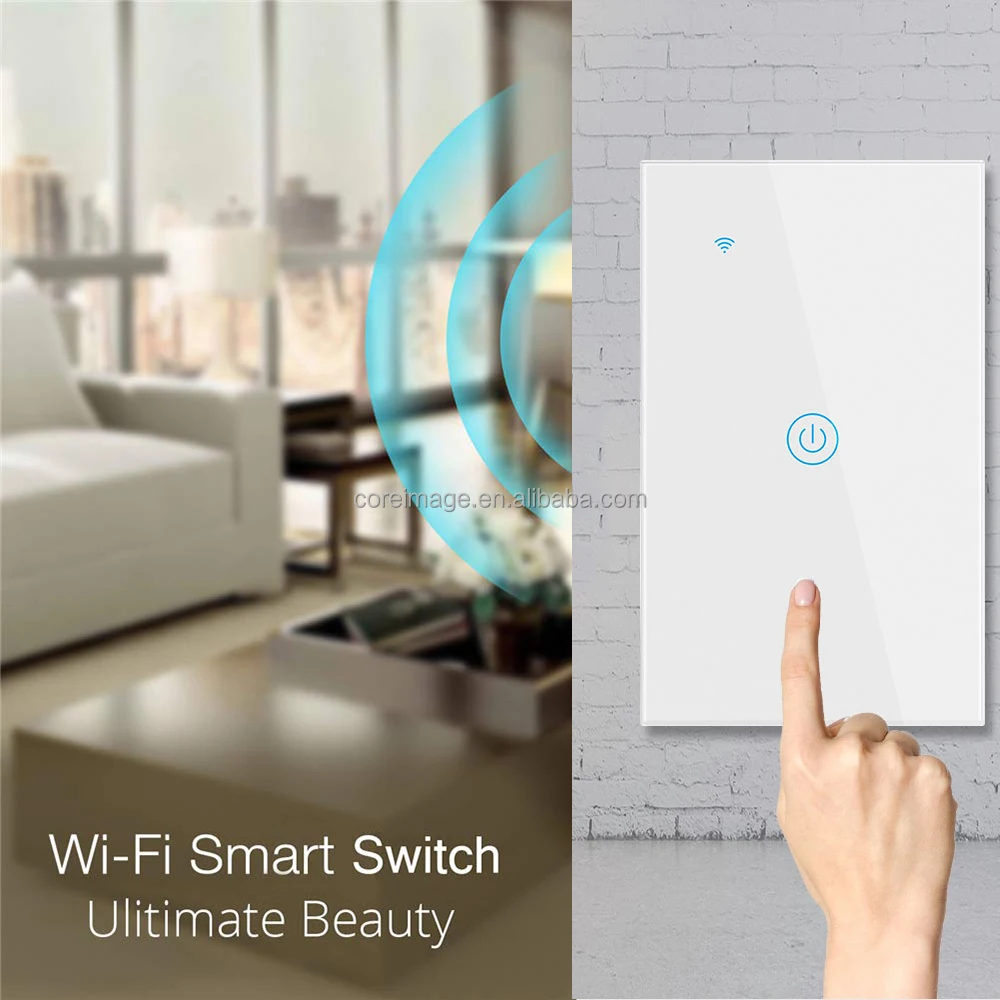 Electrical Wi-fi Smart Switch 2 Gang Us Standard Switchtouch Wall Smart ...