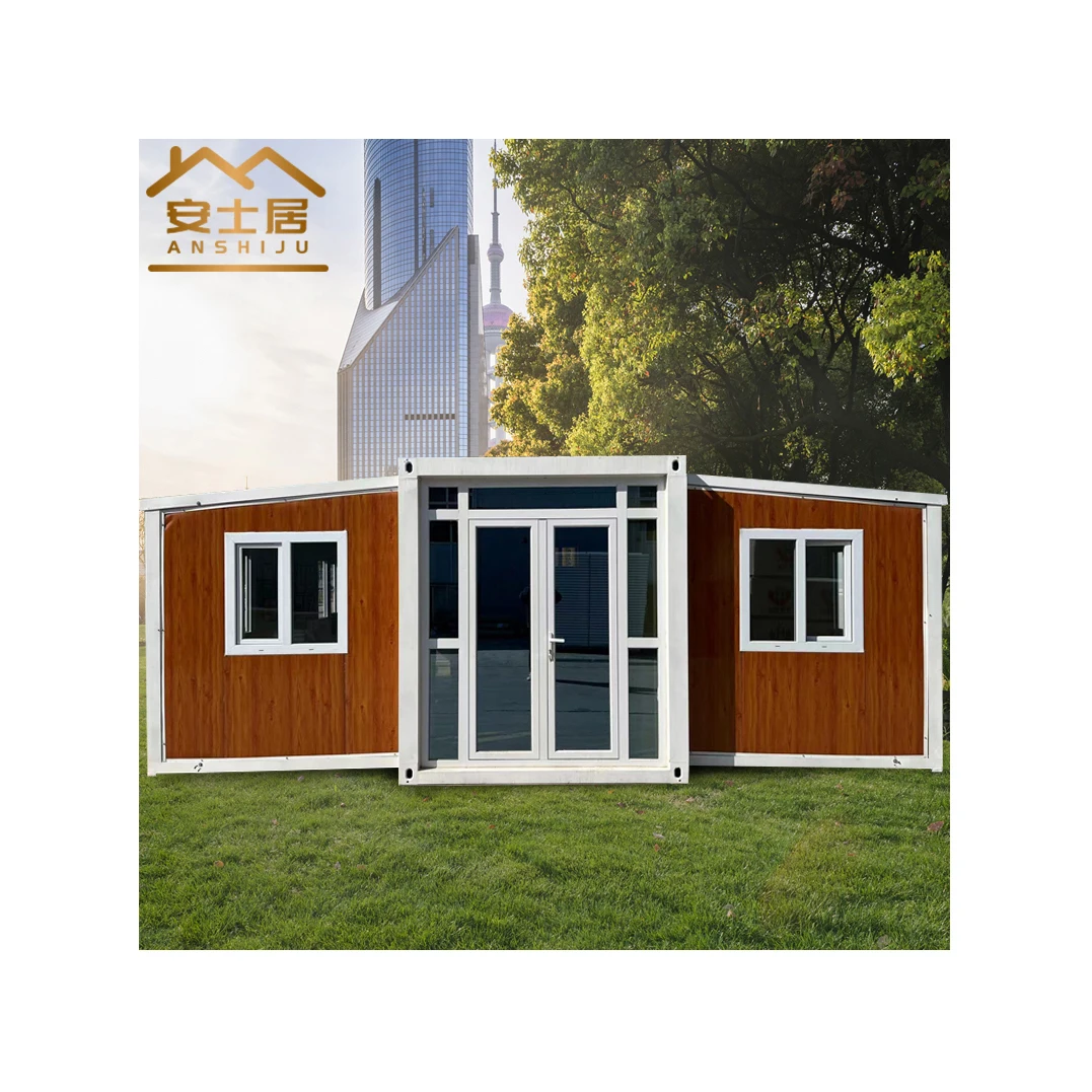 20FT Prefab Folding Container House Expandable Container Home for Living Villa House With ...