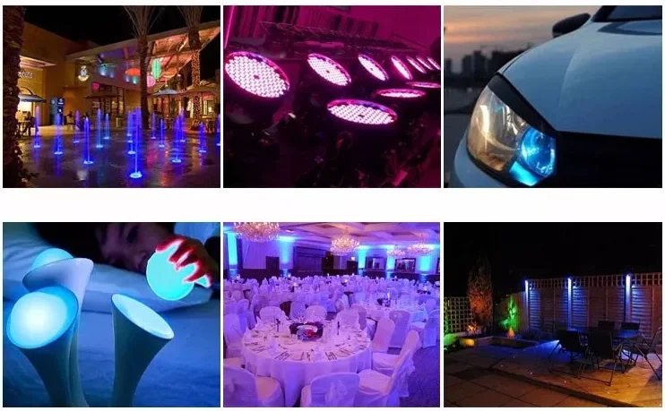 3030 SMD LED RGB Vs High Power LED 465nm 520nm 620nm