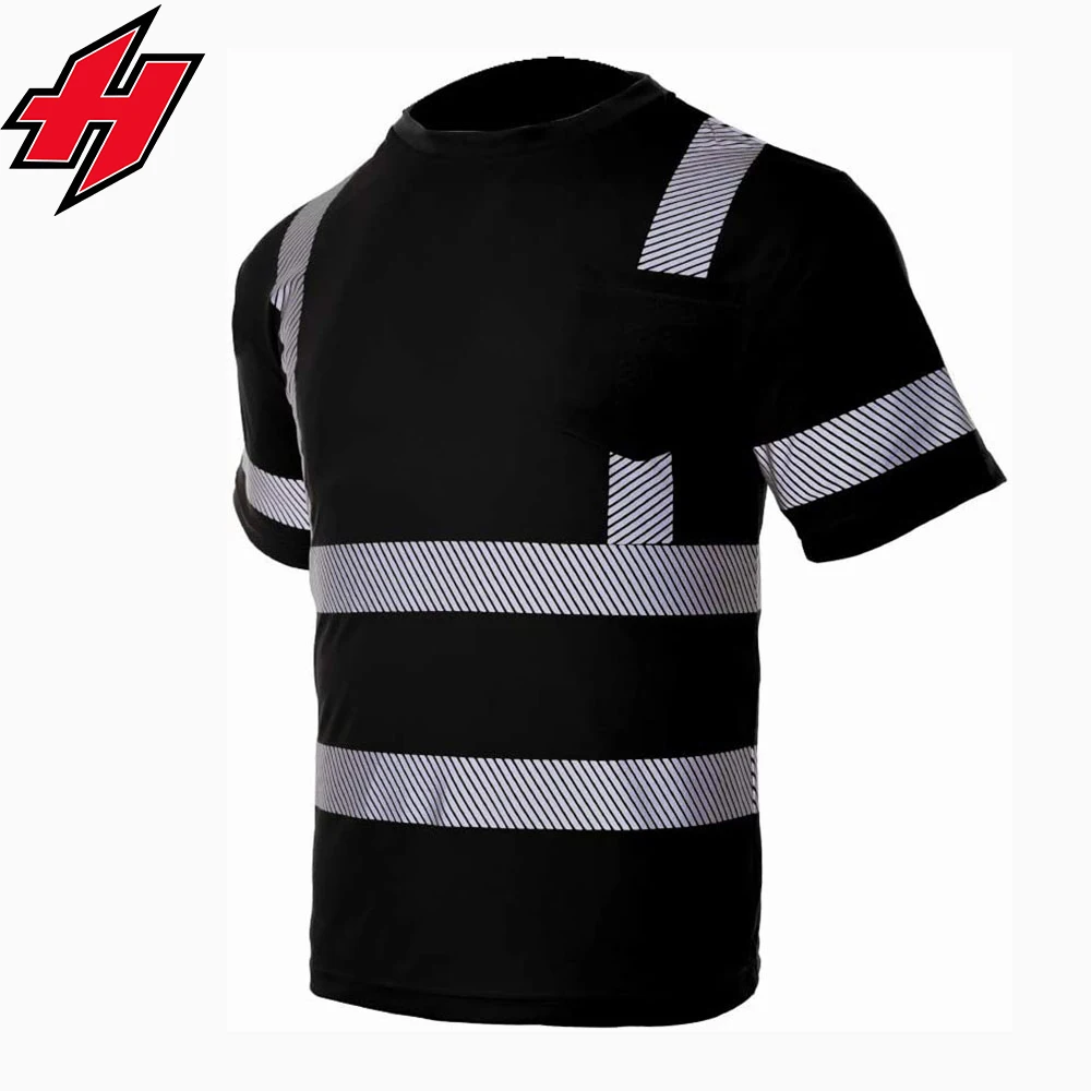 High Visibility Work Shirts with Custom Logos & Reflective Tape