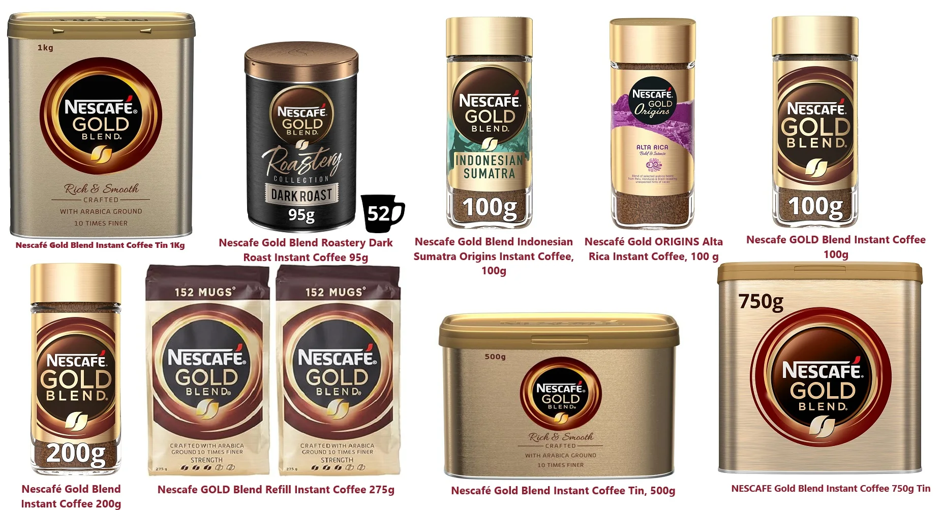 Nescafe Gold Blend Instant Coffee - 1kg Tin Price