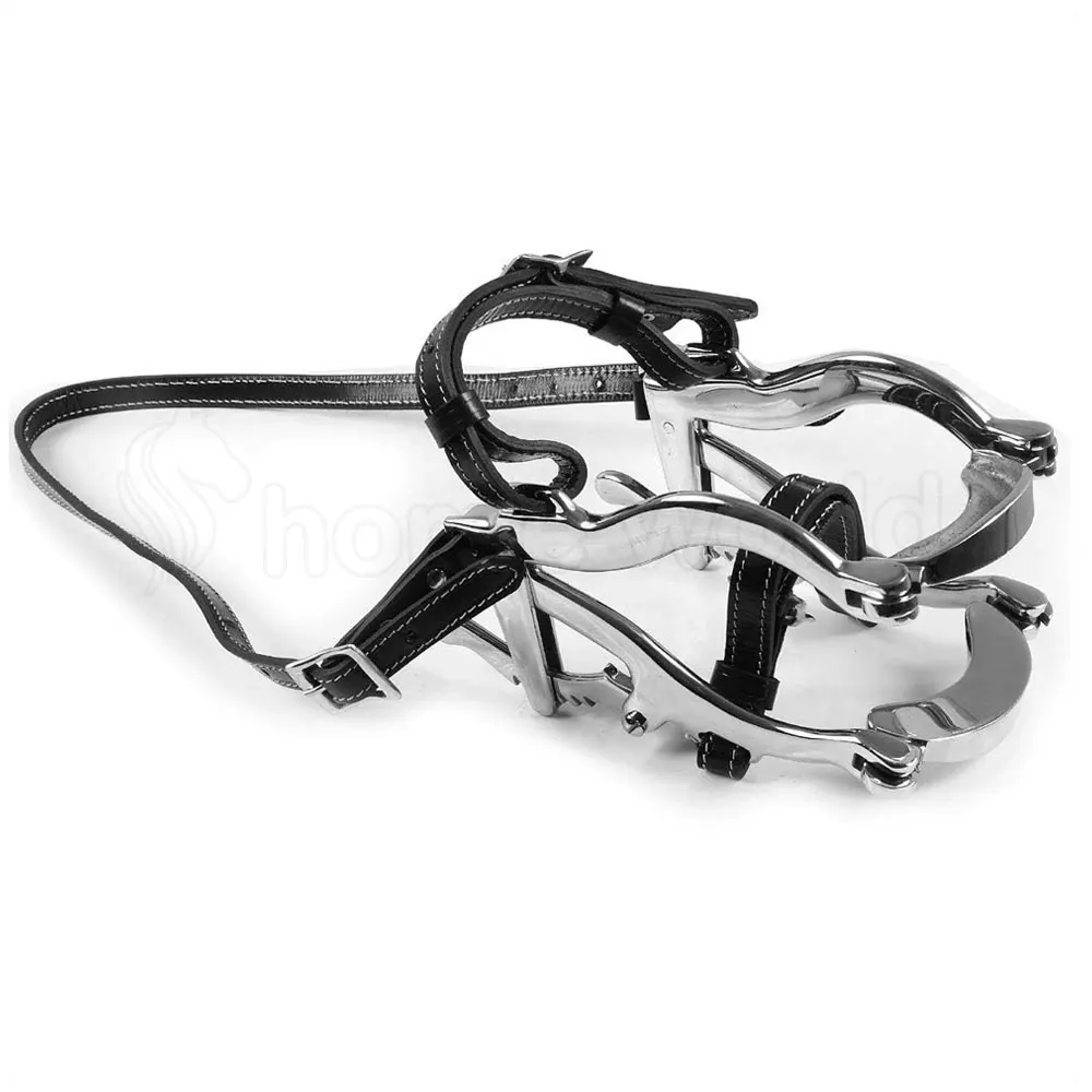 Veterinary Horse Mouth Gag Stainless Steel Leather Horse Farrier Tool ...