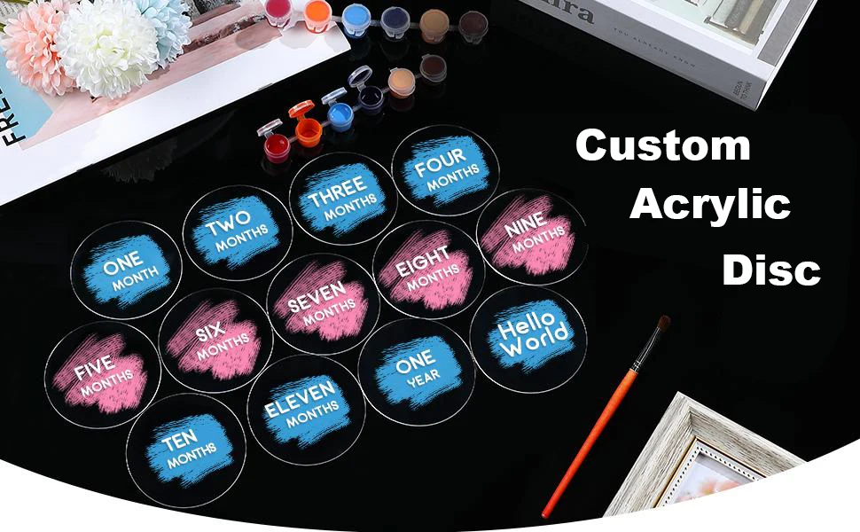 25mm Dia Clear Acrylic Plastic Circles - Laser Cut Discs