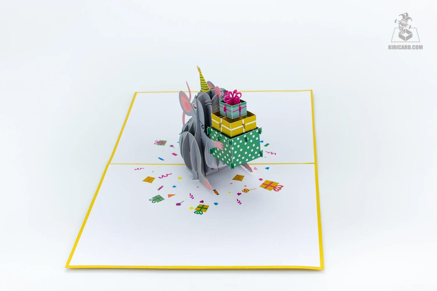 Thank You T Card Birthday Greeting Cards Pop Up Handmade Handicraft