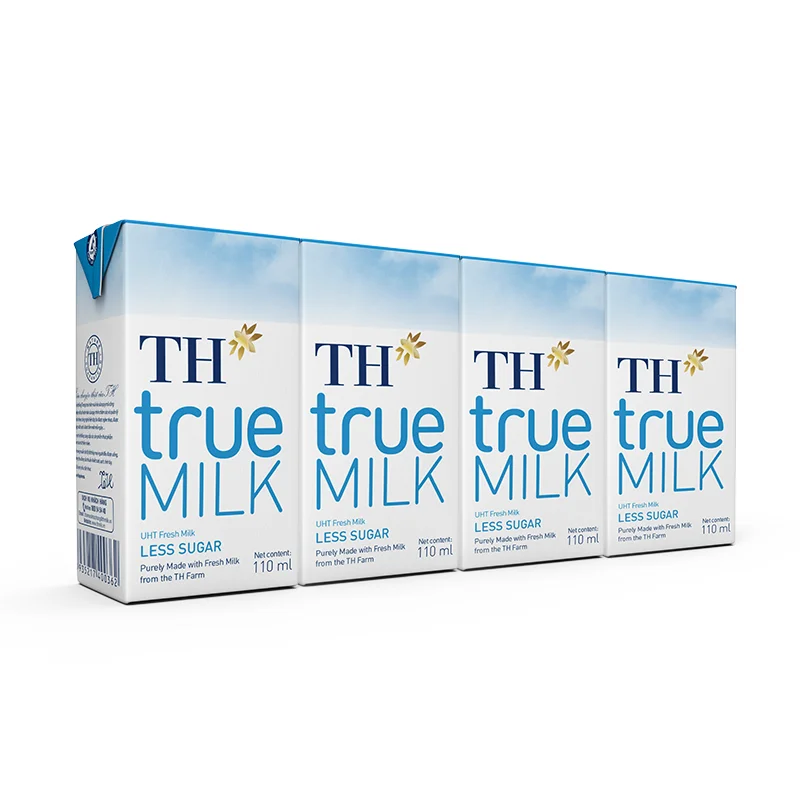 Th True Milk Uht Less Sugar Fresh Milk 110ml Pure Sterilized Dairy Products Organic Whole Milk ...