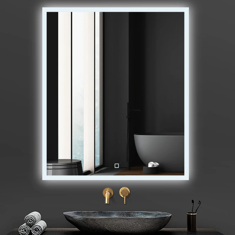 Hotel Bathroom Led Smart Mirror Ip44 Illumination Touch Switch Anti Fog ...