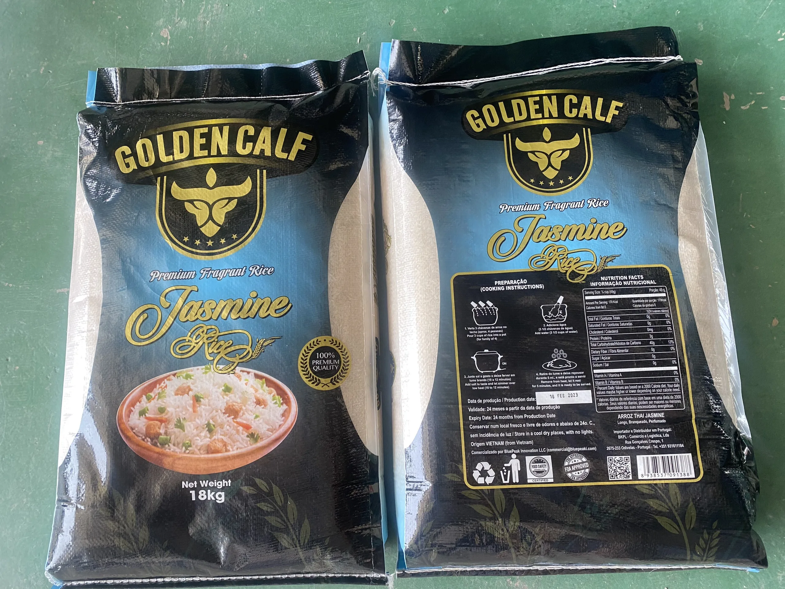 Long Grain Perfumed Jasmine Rice Packed 5kg 10kg 25kg Bag - Vietnam ...