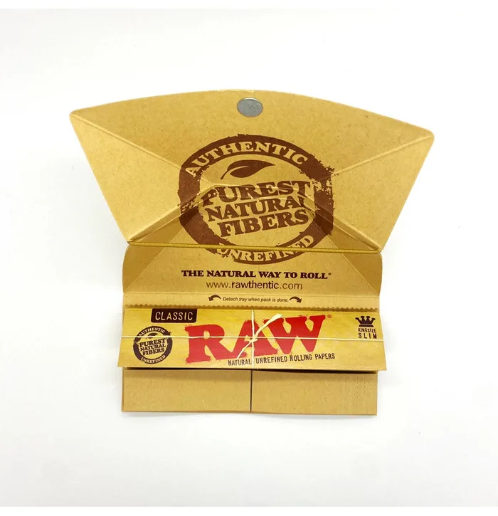 Smoking King Size Natural Standard Raw Rizla Rolling Hemp Papers 100% ...