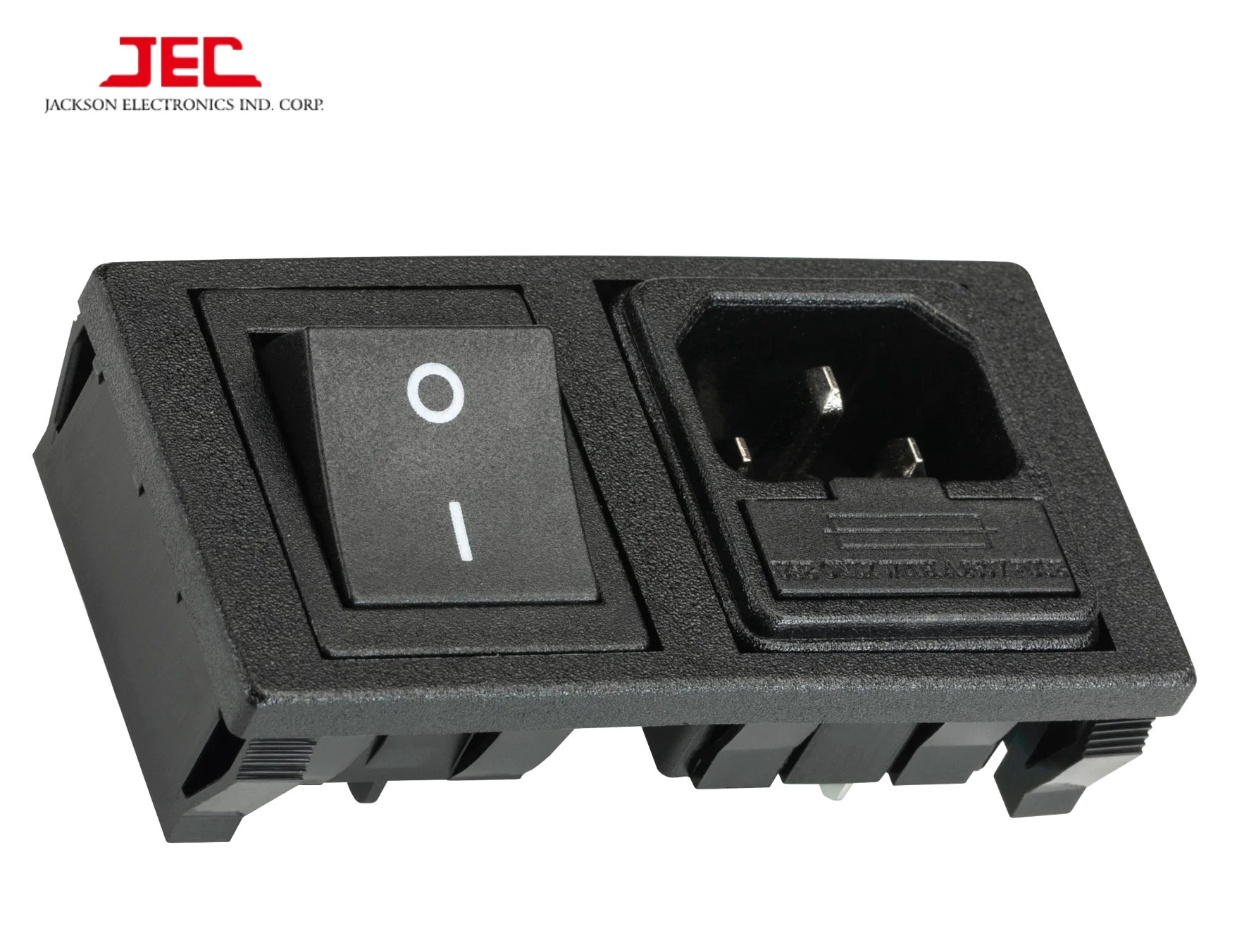 JEC Electrical C14 Inlet Plug Socket with Rocker Switch