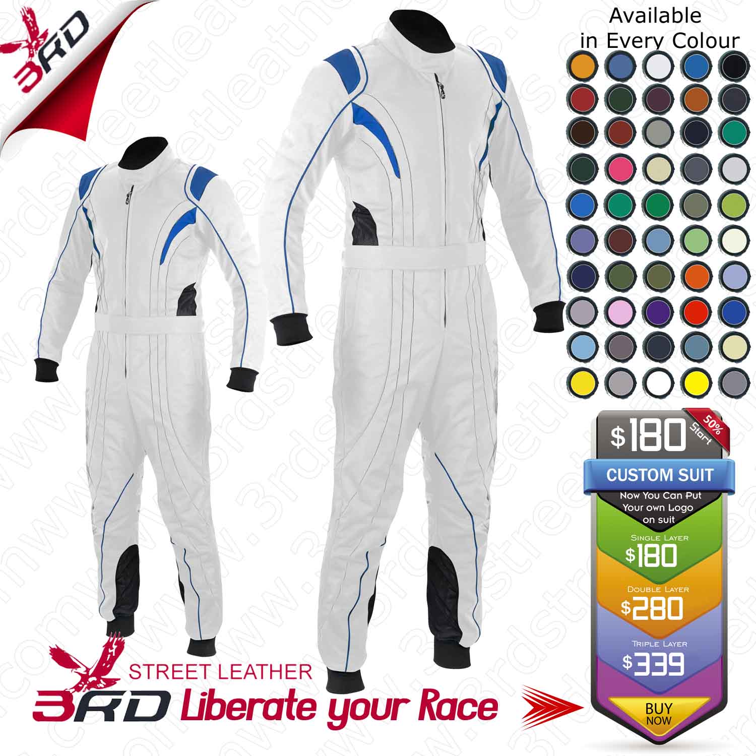 Customized Design Made Car Racing Uniform Coverall Comfort Work Clothes ...