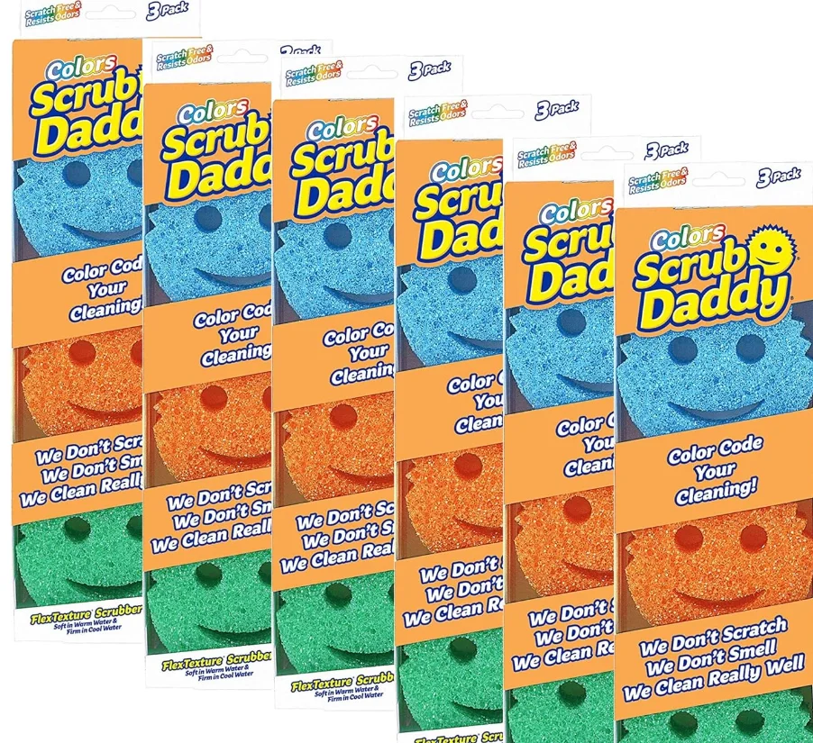 Scrub Big Effective Kitchen Cleaning Happy Smile Sponge For Household ...