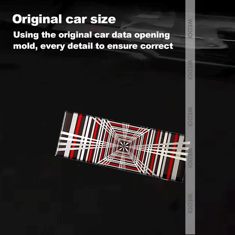 For Tesla Automotive 3d Plastics Plaid Badge Sticker Mark Car Emblem ...