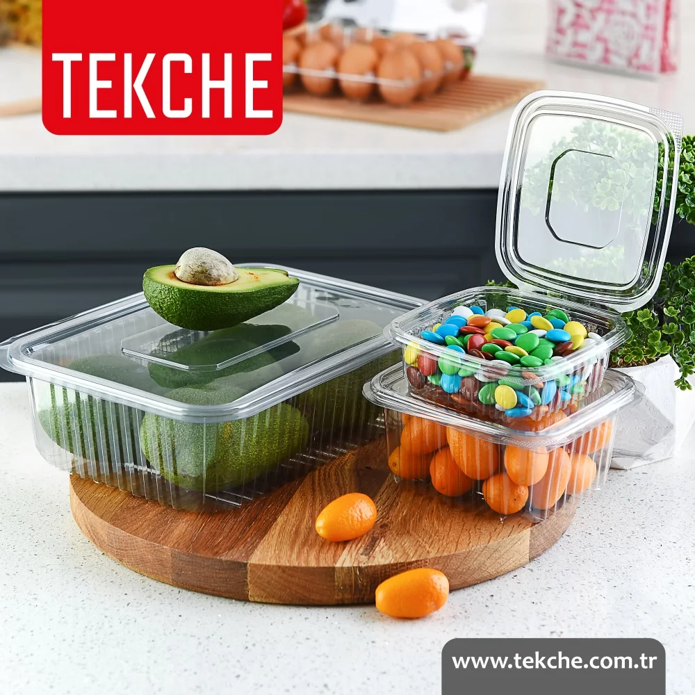 Packaging Boxes 1000cc Plastic Leak Proof Container Disposable Leak ...