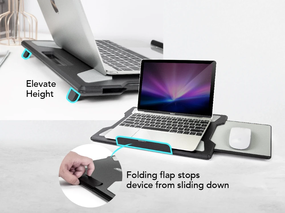 Portable Kids Laptop Lap Desk with Mouse Pad for AIDATA