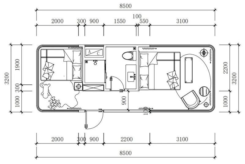 VOLFERDA E7 Resort Style Modular House - Fast Install