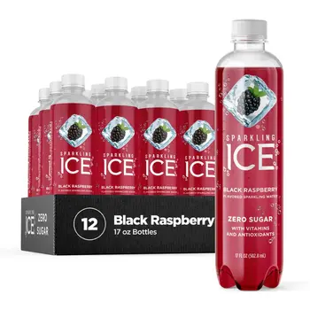 Sparkling Ice Black Raspberry,17 Ounce Bottles Pack Of 12 All Flavors ...