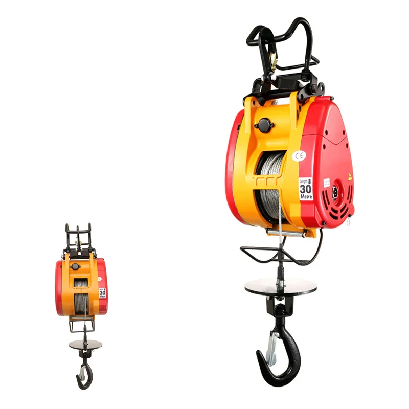 Building Portable Traction Hoist Mini 220v Remote Control 3t Mini ...