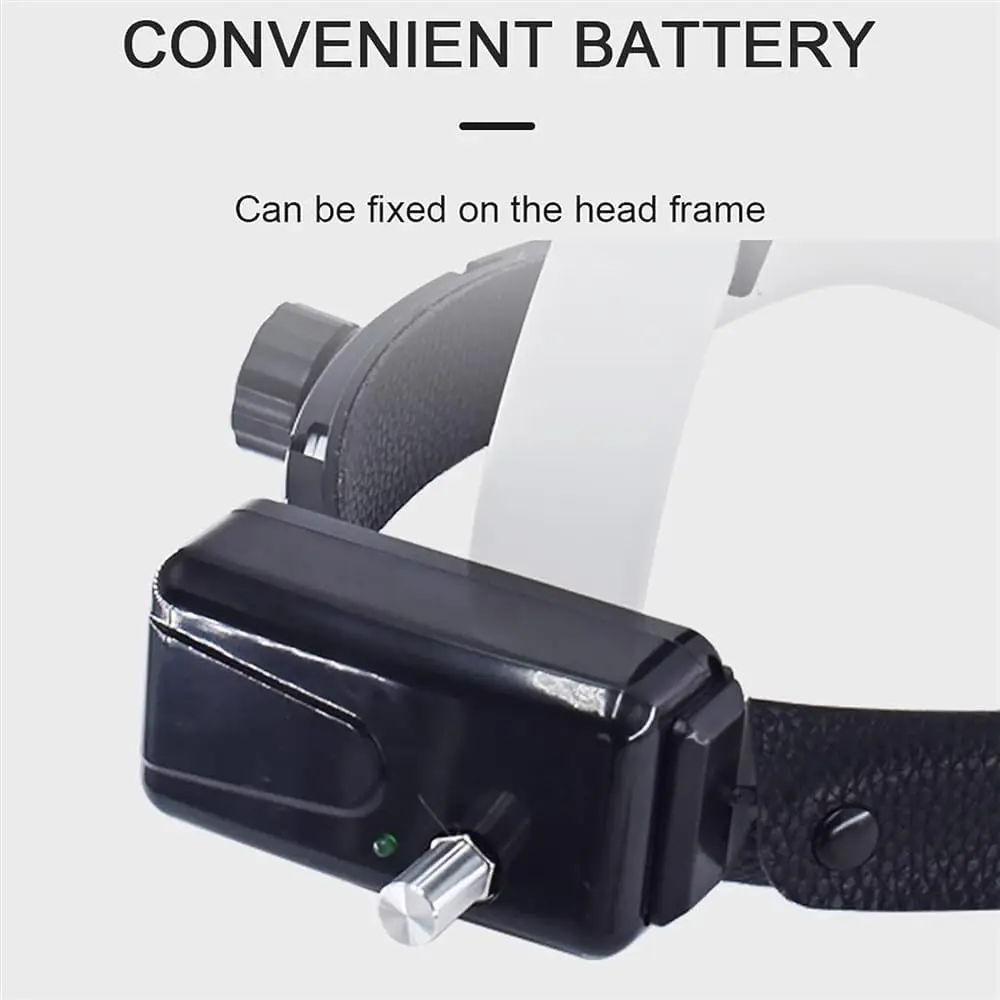 ENT Head Light with Optic Light Fiber Cable for Dental Surgical Headlight