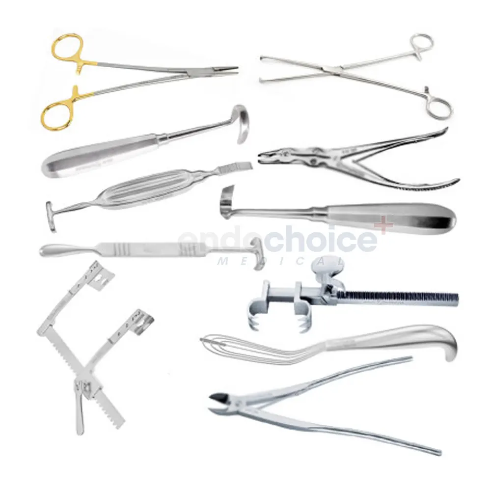Surgical Grade Manual Stainless Steel Open Thoracotomy Set Precision ...
