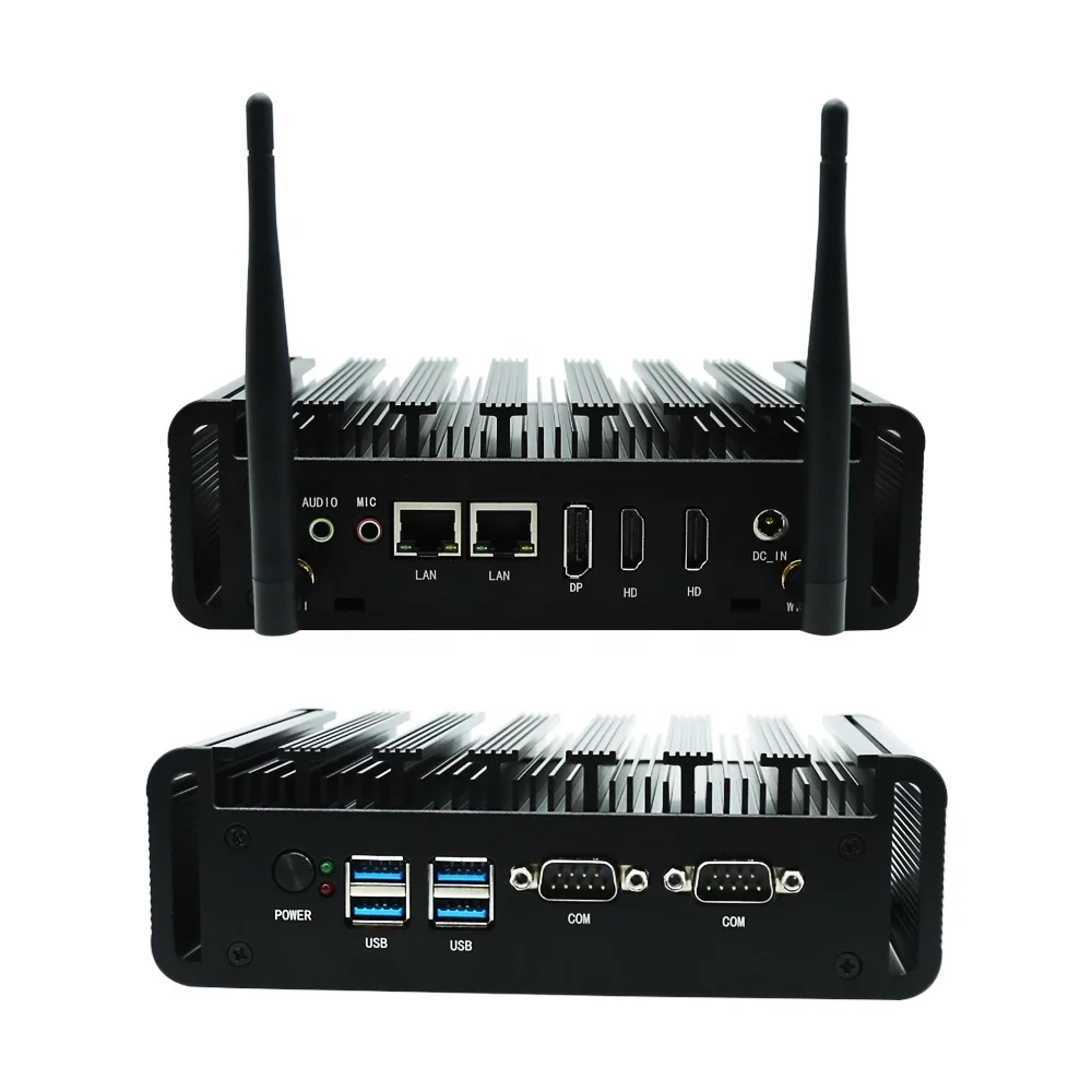 Windows Iot Industrial Mini Pc I7 10610u 2 Rs232 Dual Hd Dual Lan ...