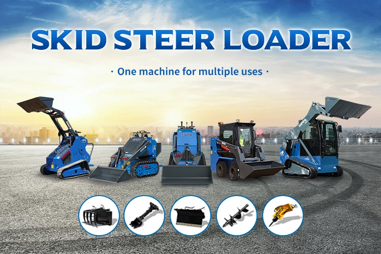 Rippa Diesel Skid Steer Loader Walk Behind Diesel Mini Loader Rubber ...