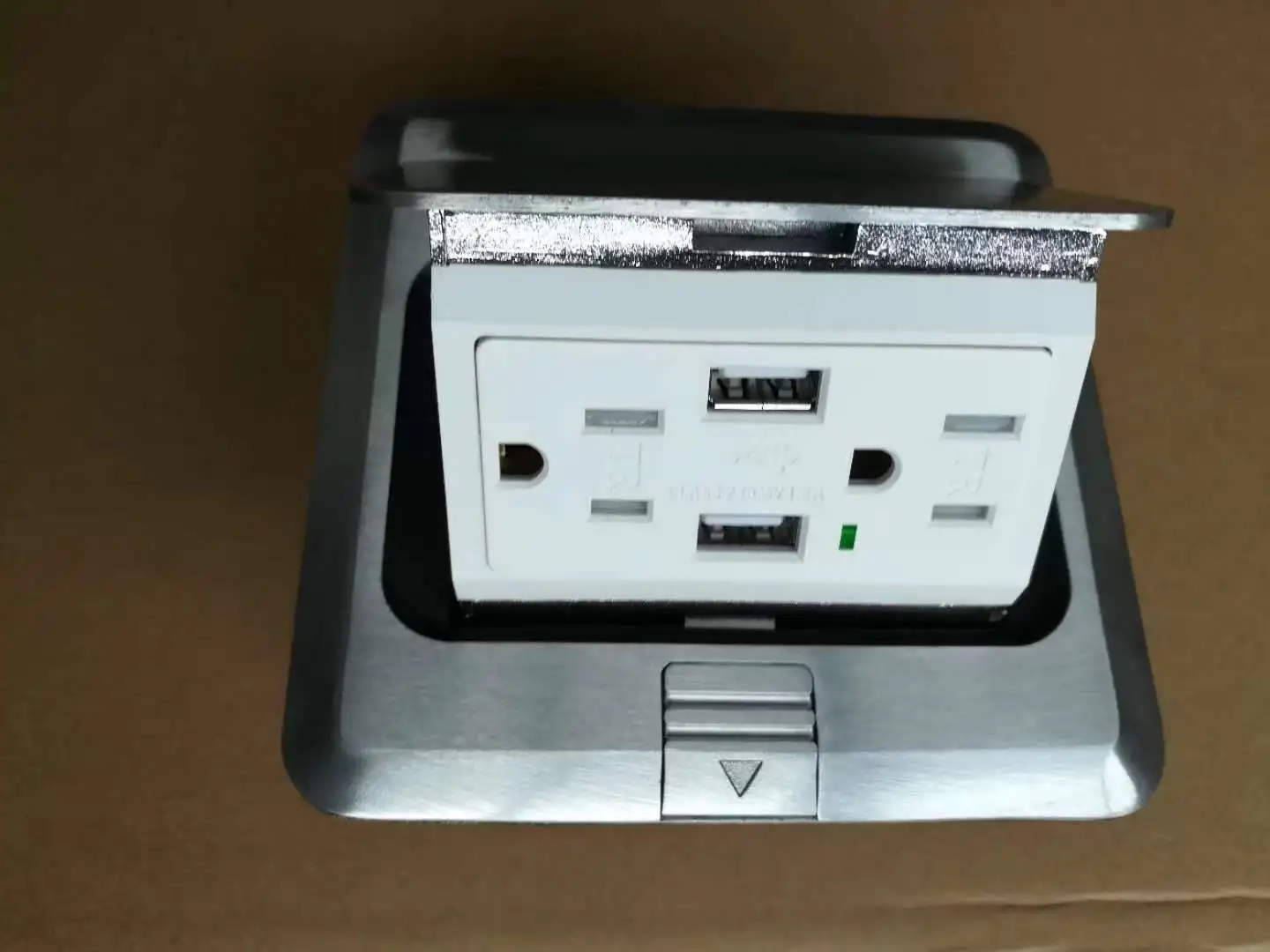 Pop up Floor Electrical Socket Multi Power Socket Outlet Receptacle Box ...
