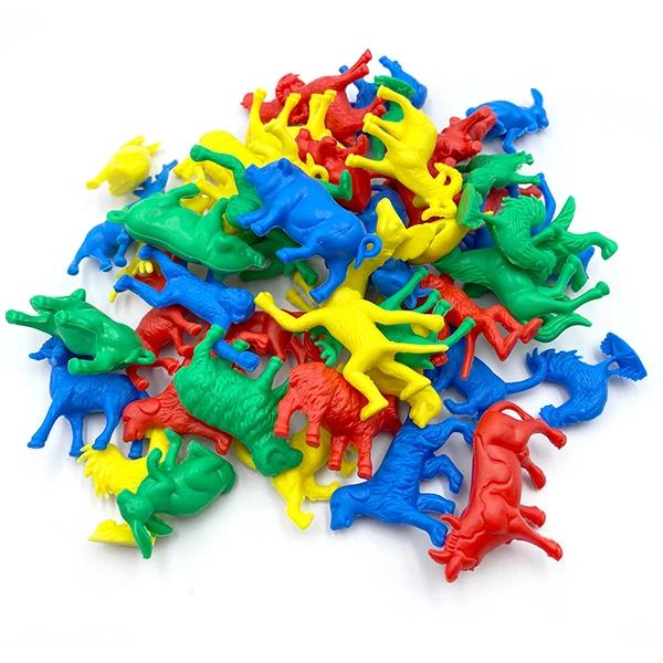 192 Pcs Farm Animals Plastic Counters for Math Learning