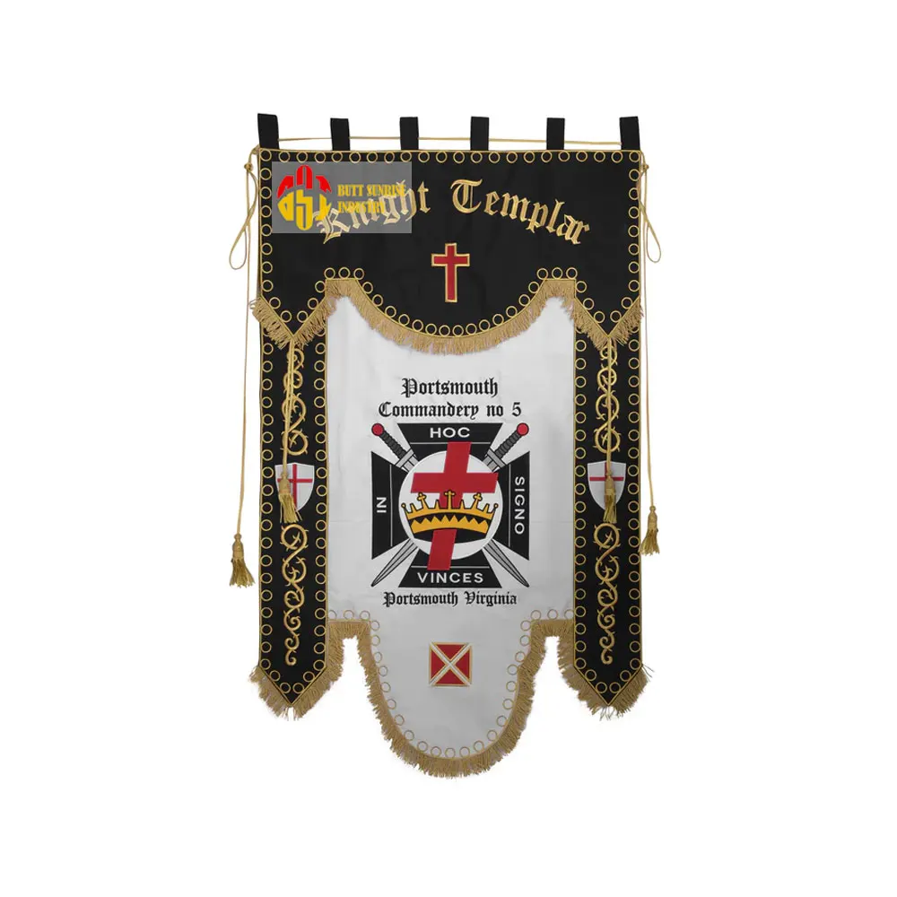 Knights Templar Commandery Banners For Sale Customized Masonic Regalia ...