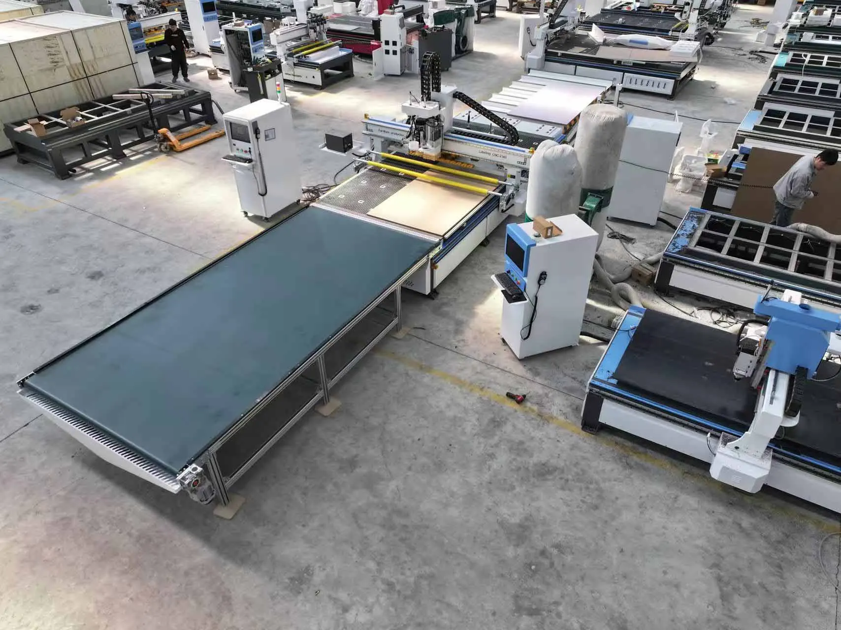 Atc Nesting Labeling Automatic Tool Changer Wood CNC Router Center ...