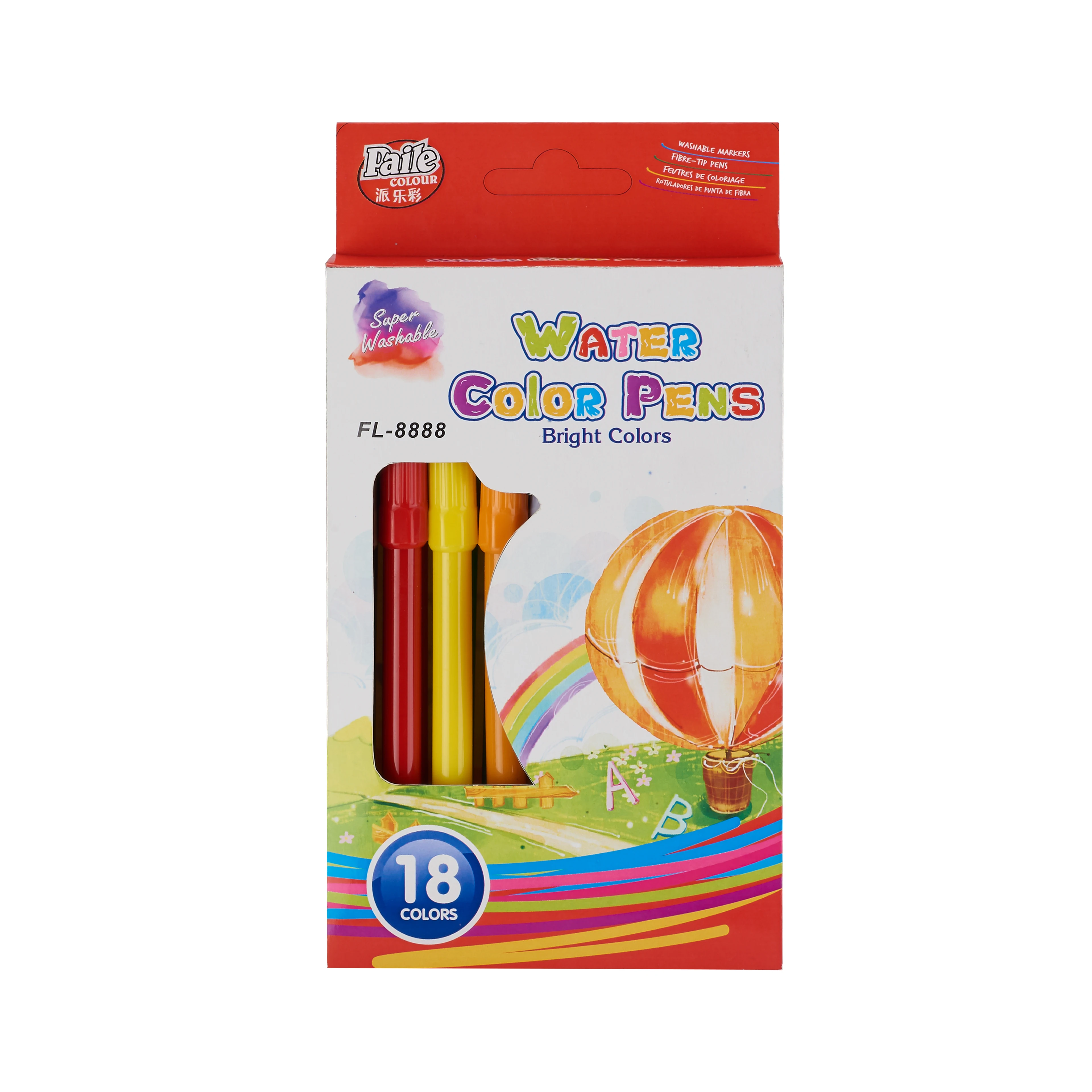 18-color Extra Fine Tip Watercolor Pen Set For Kids Washable Art ...