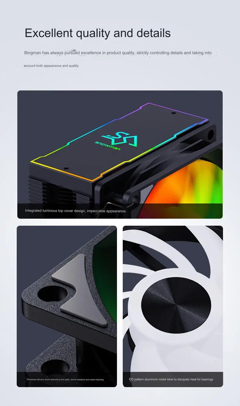 Snowman Mt5-v3 Argb Cpu Cooler - 5 Heatpipe,Silent Fan,Supports Lga1700 ...