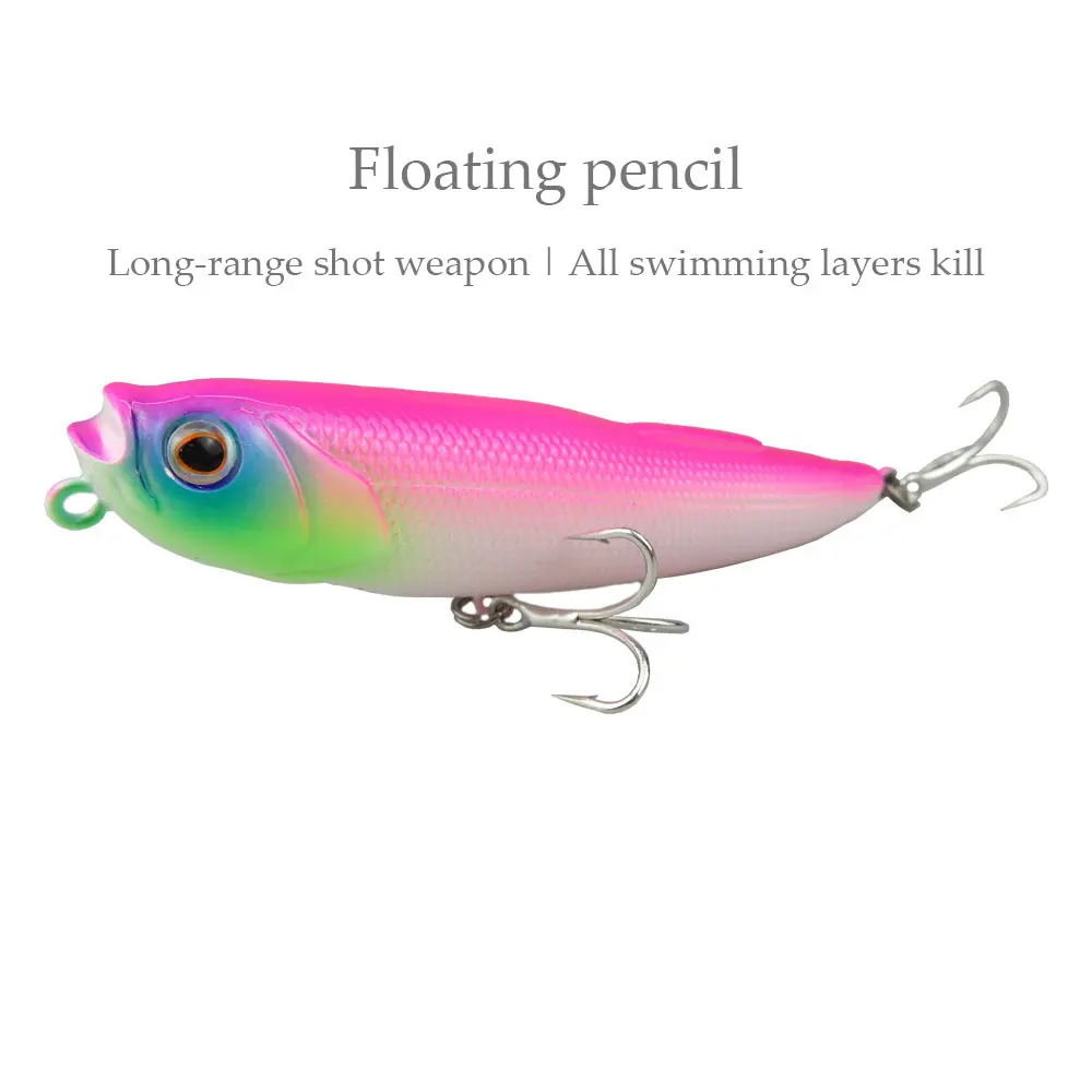 Long Casting Floating Water Pencil 90mm 8.7g Fishing Lure Pencil ...