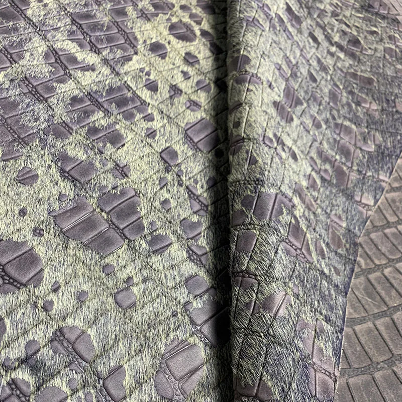 Custom Dot Pattern Metallic And Embossed Genuine Cowhide Designer ...