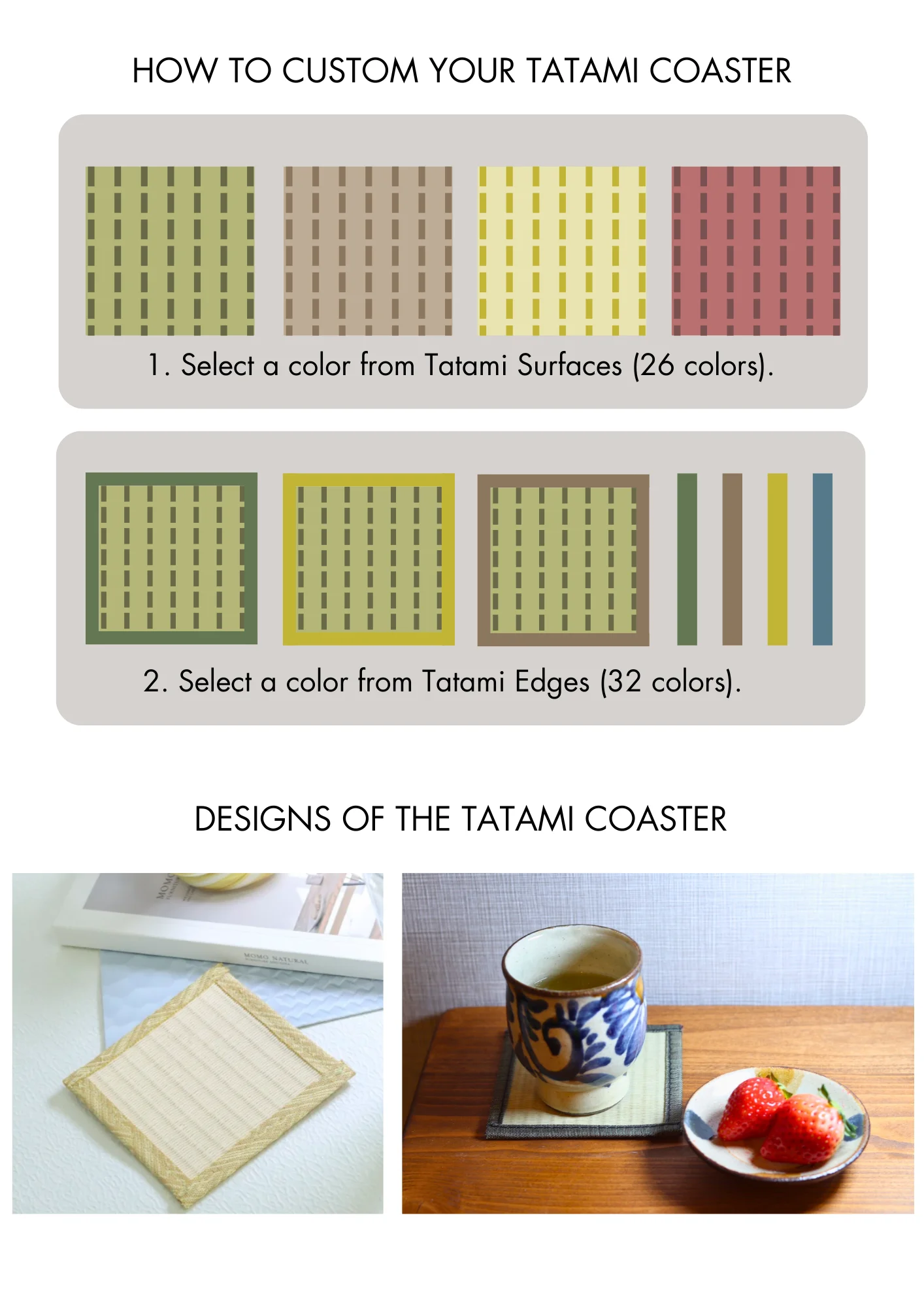Traditional Japanese Tatami Coaster for Restaurant Furniture Dining and ...
